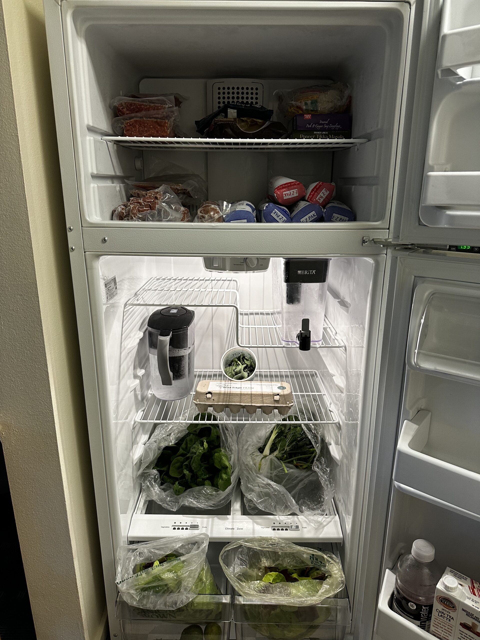 A fridge full of fine food - Wild Edge Farm